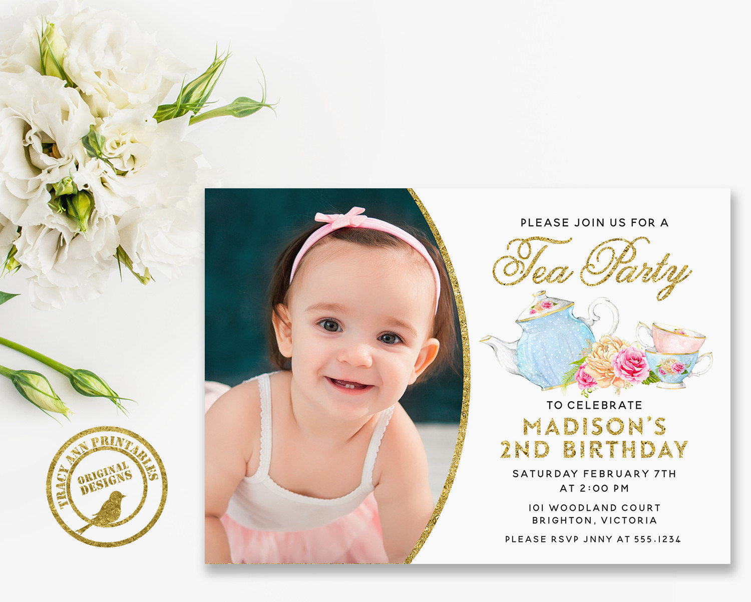 Tea Party Invitation - 21+ Examples, Format, Pdf | Examples