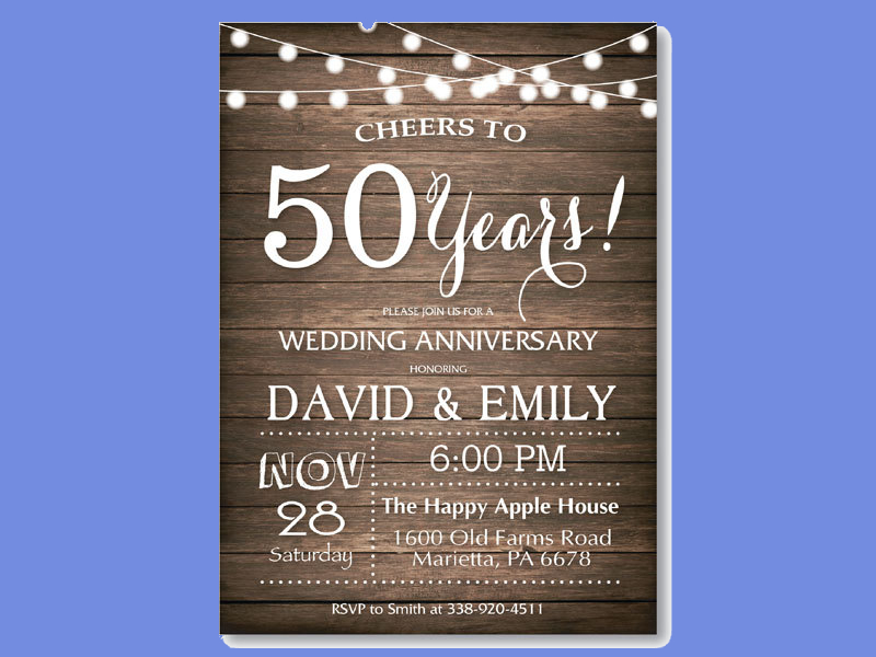 FREE 15 50th Wedding Anniversary Invitation Designs Examples In Word 