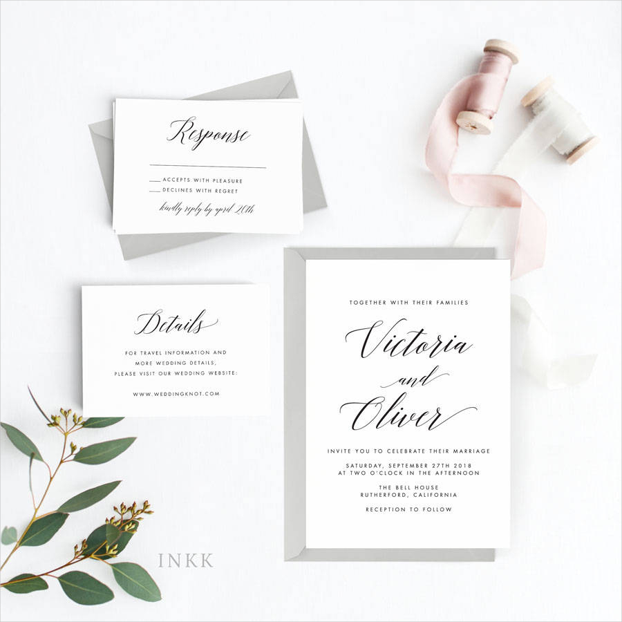 Modern Wedding Invitation - 23+ Examples, Format, Pdf | Examples