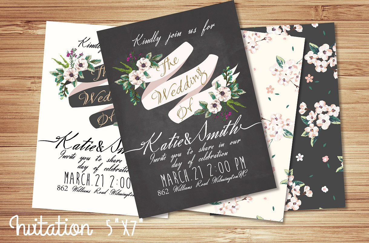Chalkboard Wedding Invitation - 14+ Examples, Format, Pdf | Examples