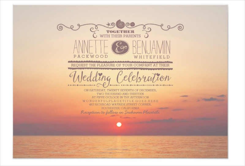 Romantic Wedding Invitation - 19+ Examples, Format, Pdf | Examples