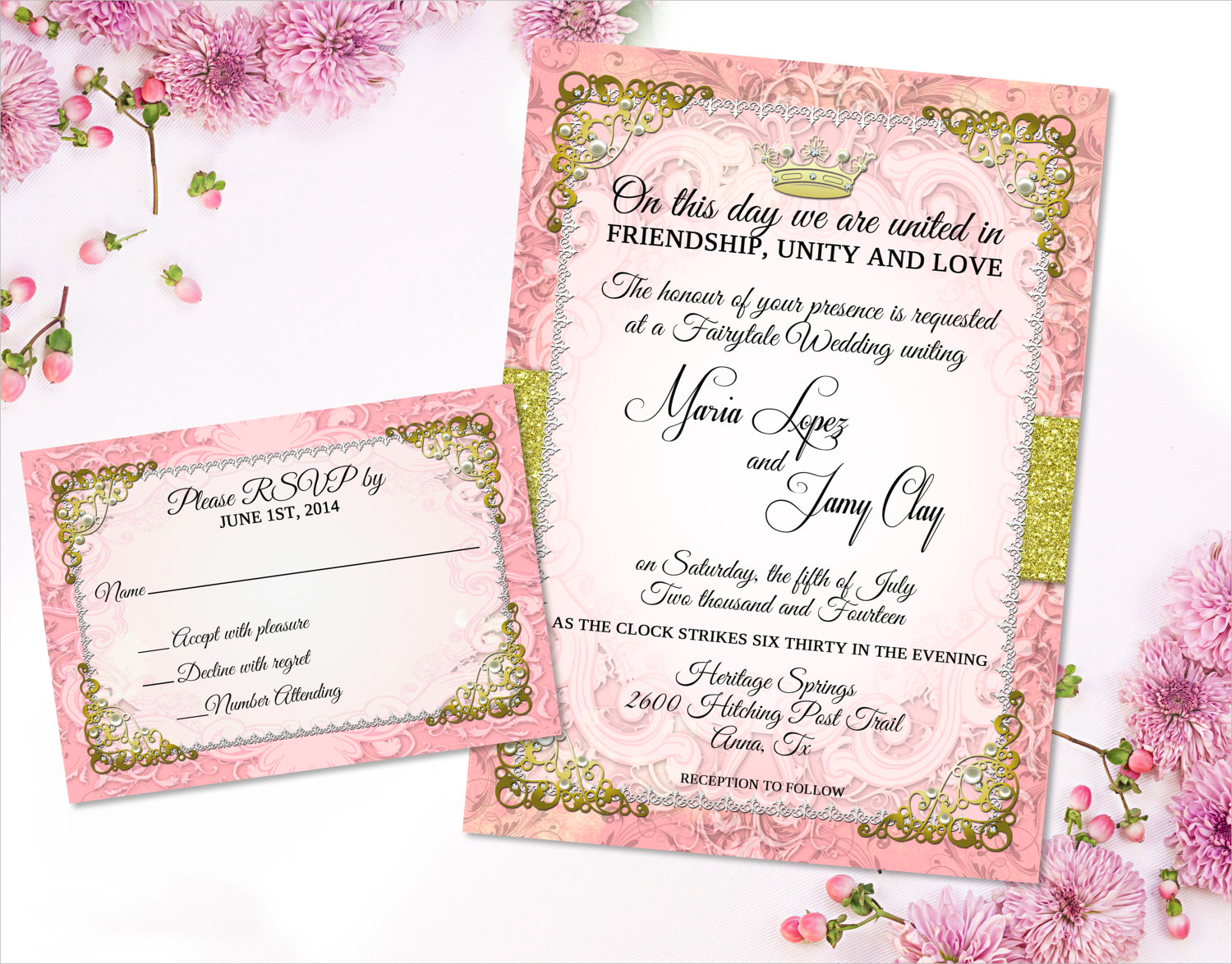 FREE 11 Fairytale Wedding Invitation Designs Examples In PSD AI