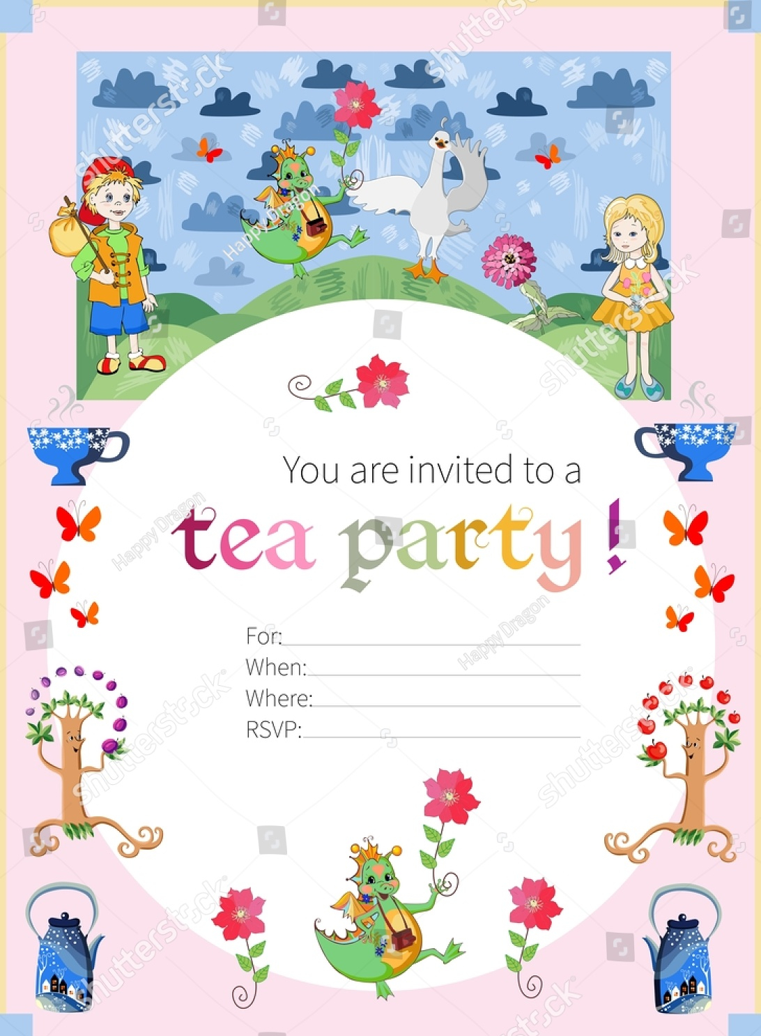 Tea Party Invitation - 21+ Examples, Format, Pdf | Examples
