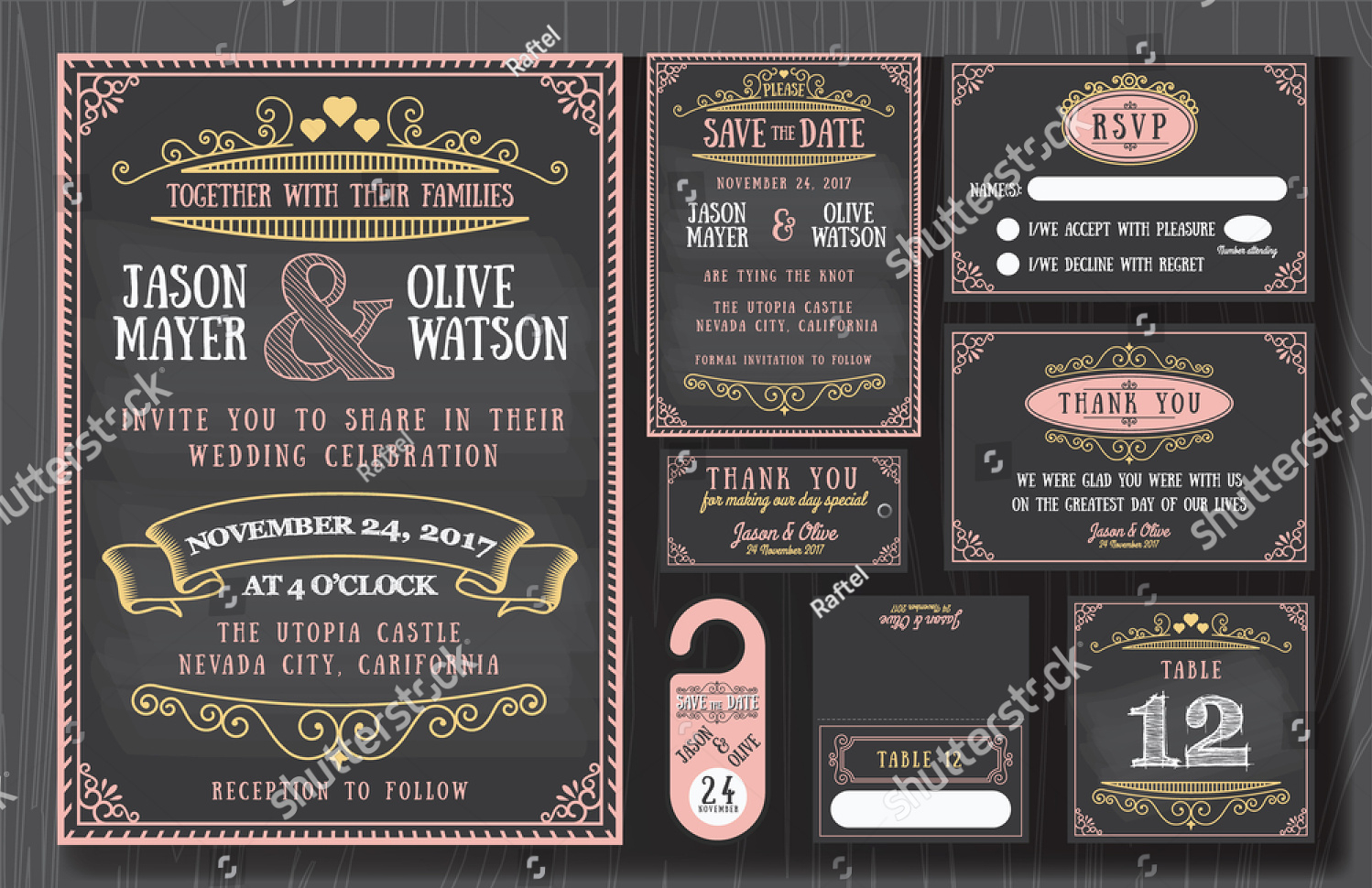 Chalkboard Wedding Invitation - 14+ Examples, Format, Pdf | Examples