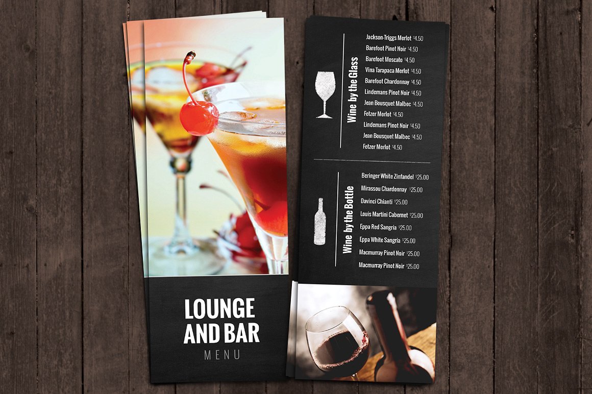 Cocktail Menu Examples 18 In PSD AI EPS Vector Examples