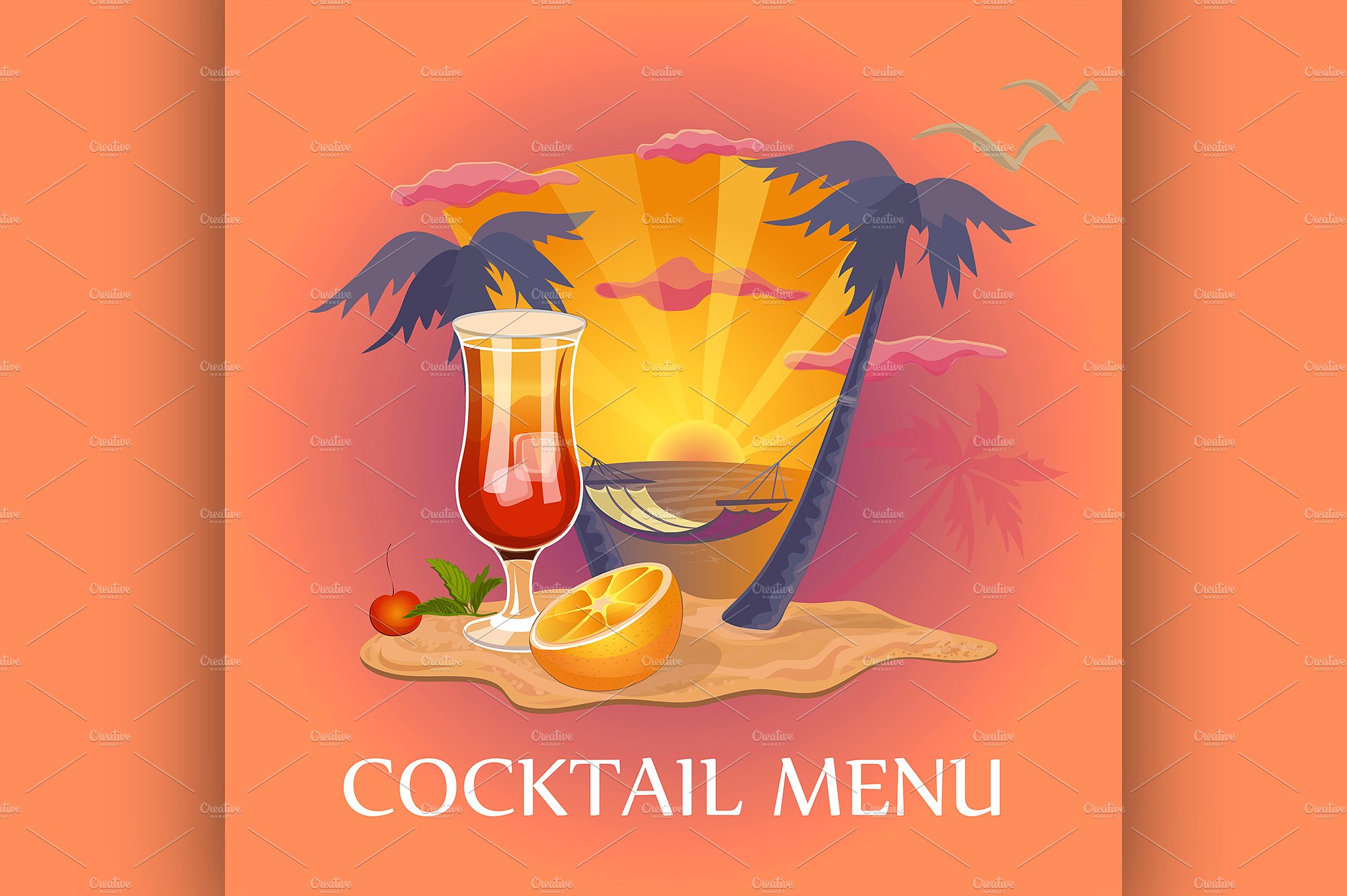 Cocktail Menu Examples 18 In PSD AI EPS Vector Examples