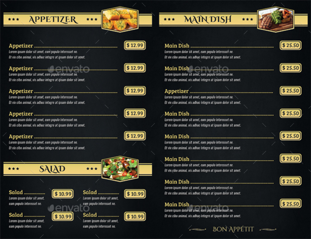 FREE 14 Menu Card Samples In PSD AI EPS Vector Examples