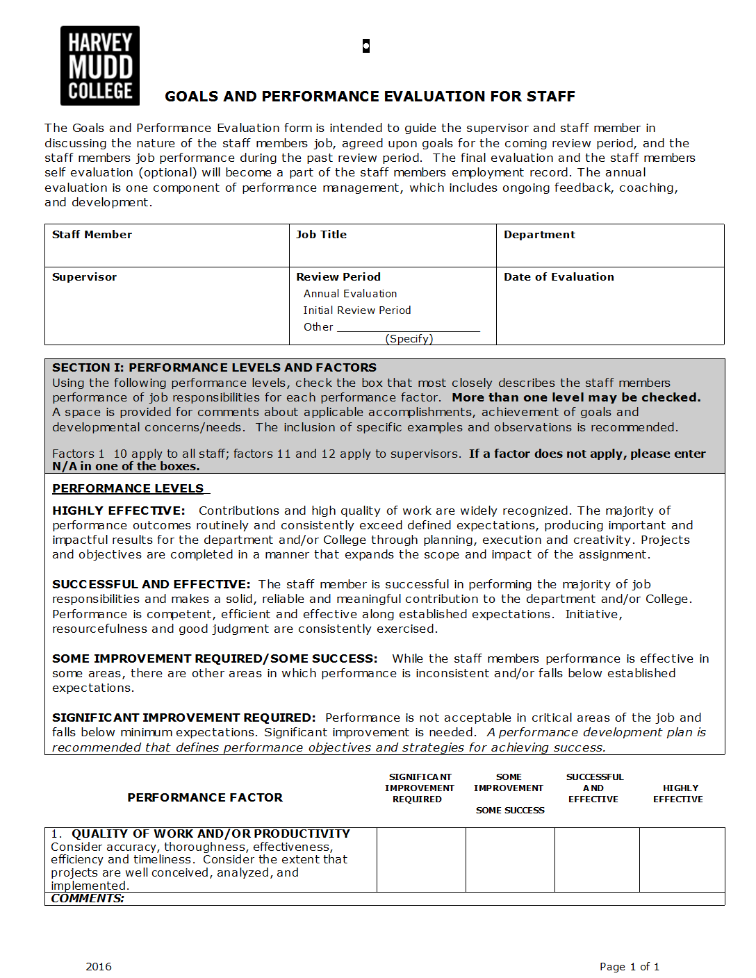 11 Performance Evaluation Form Examples To Download 11 Performance Evaluation Form Examples To Download