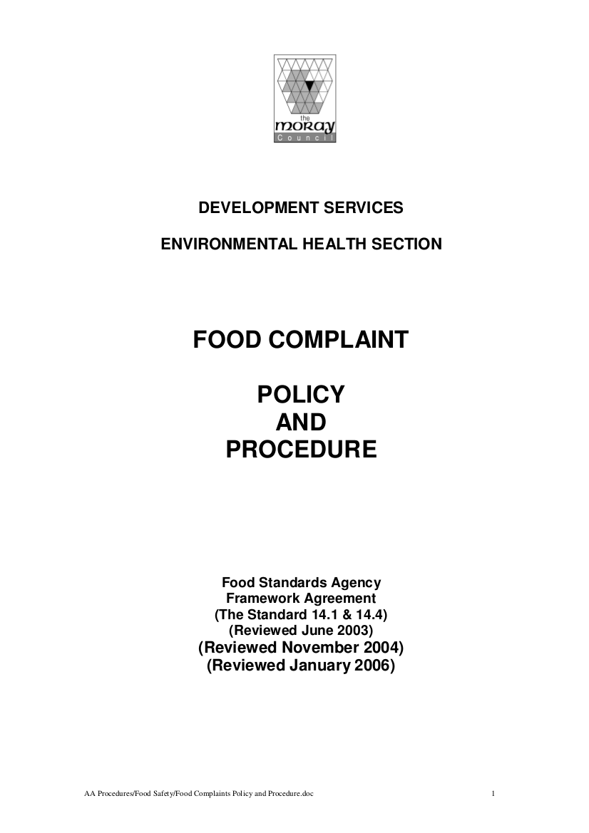 Complaint Policy - 19+ Examples, Format, Pdf | Examples