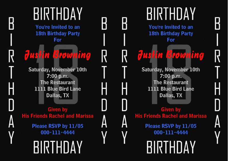 FREE 19 18th Birthday Invitation Designs Examples In Word PSD AI 