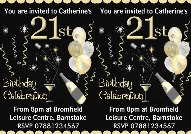 Cool 21st Birthday Invitation - 16+ Examples, Format, Pdf | Examples