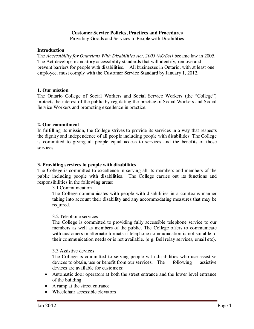 Customer Service Policy - 22+ Examples, Format, Pdf | Examples