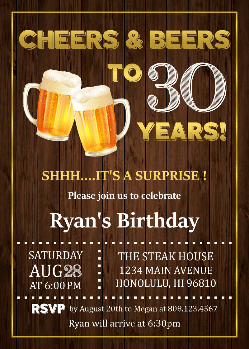 16 30th Birthday Invitation Examples To Download 16 30th Birthday Invitation Examples To Download