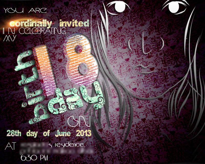 18th Birthday Invitation - 19+ Examples, Format, Pdf | Examples