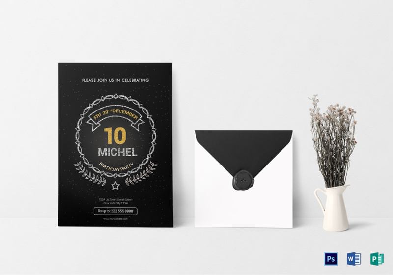 Birthday Party Invitation - 20+ Examples, Format, Pdf | Examples