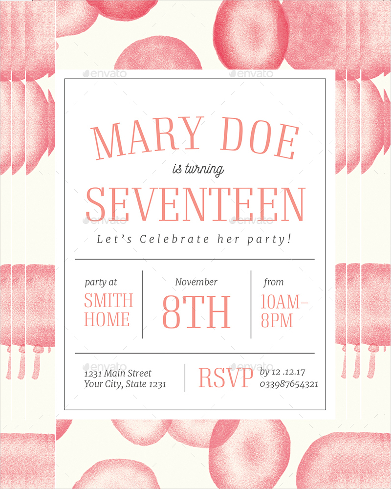 Birthday Party Invitation - 20+ Examples, Format, Pdf | Examples