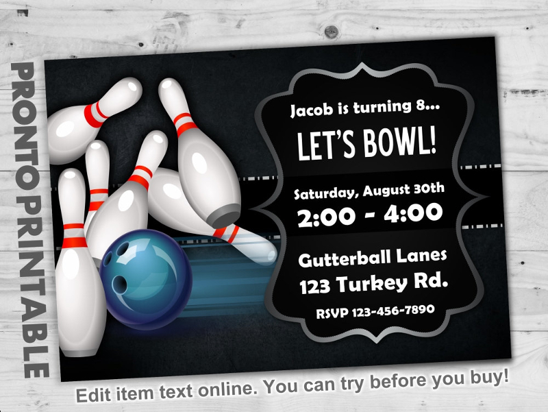 Bowling Invitation - 15+ Examples, Format, Pdf | Examples