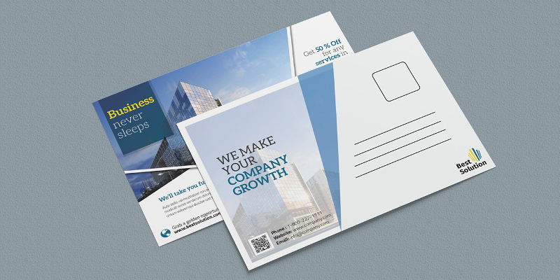 Business Postcard - 11+ Examples, Format, Sample | Examples