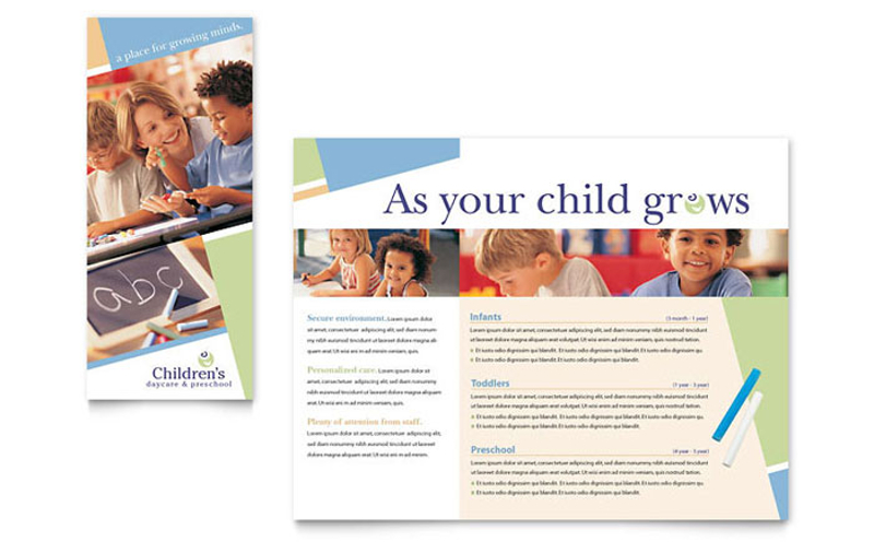 Child Care Brochure - 13+ Examples, Format, Pdf | Examples