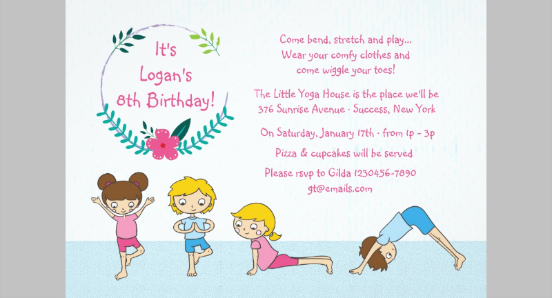 Children's Party Invitation - 16+ Examples, Format, Pdf | Examples