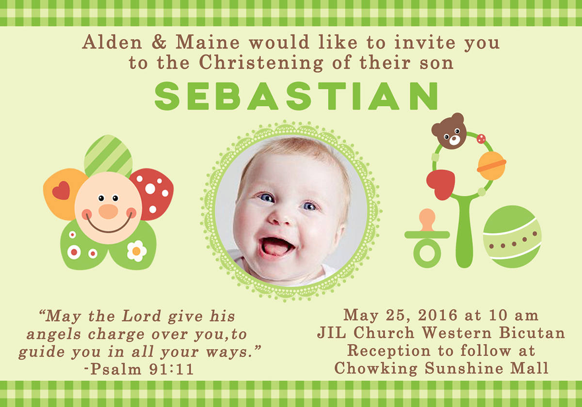Christening Invitation - 15+ Examples, Format, Pdf | Examples
