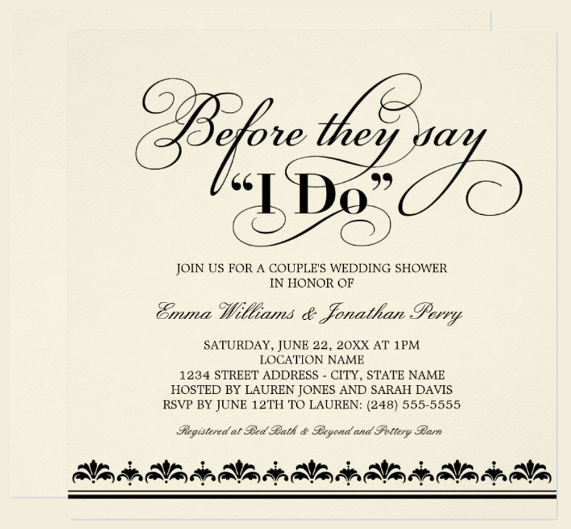 Couples Shower Invitation 15 Examples How To Create
