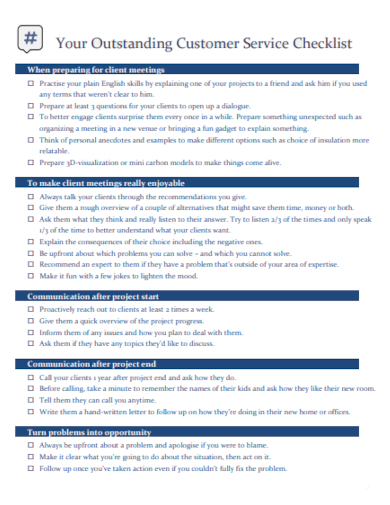 Team Meeting Checklist - 13+ Examples, Format, Pdf | Examples