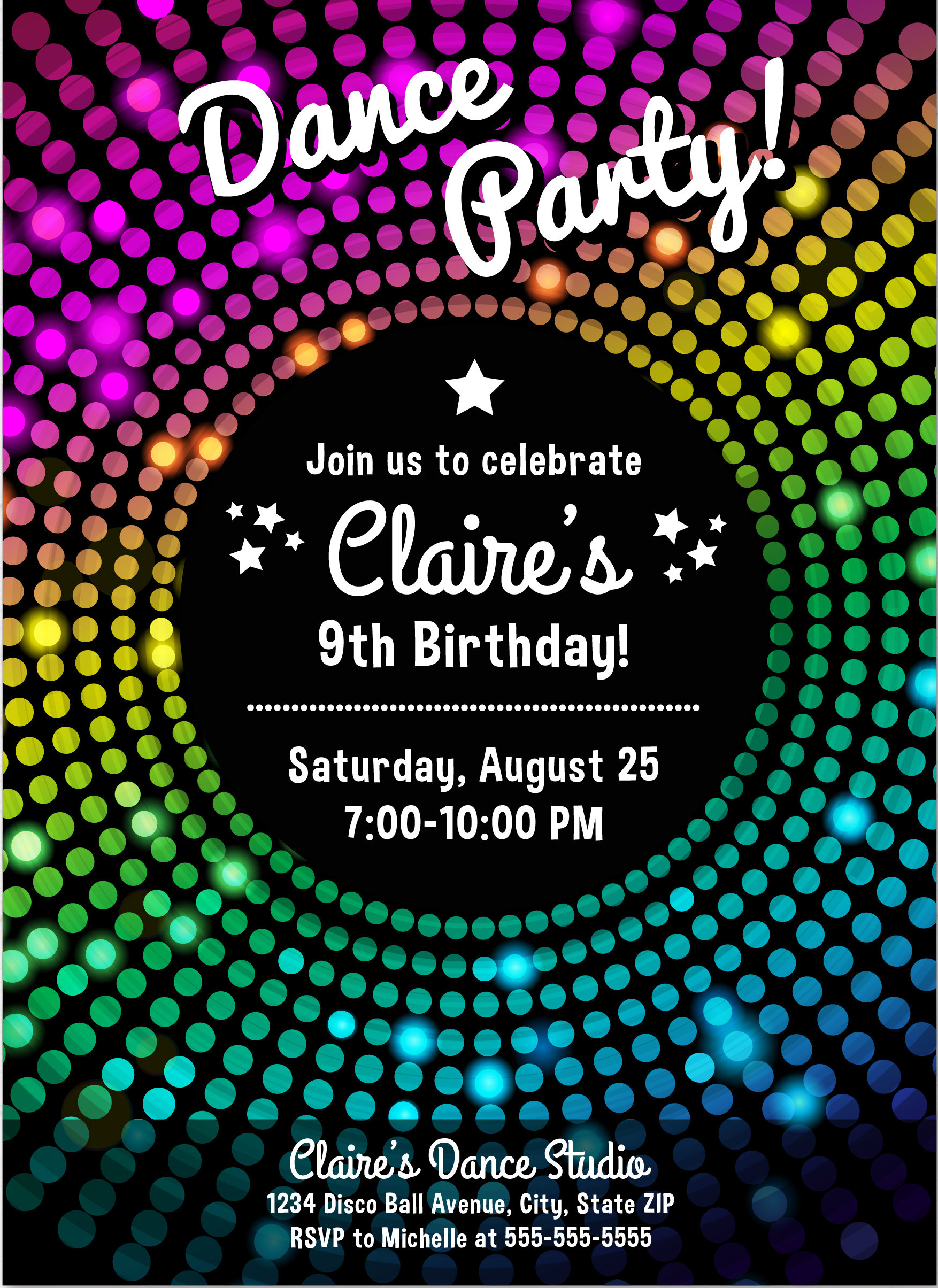90s Party Invitation Template