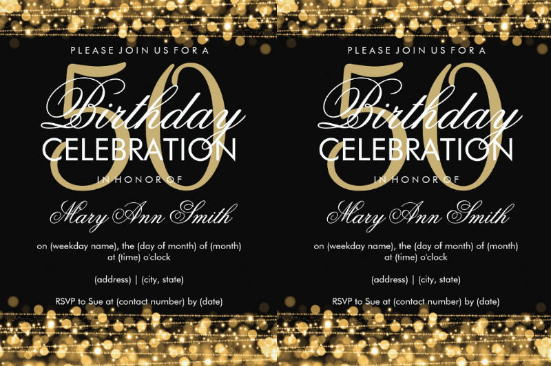 50th Birthday Invitation 13 Examples Format Pdf Examples
