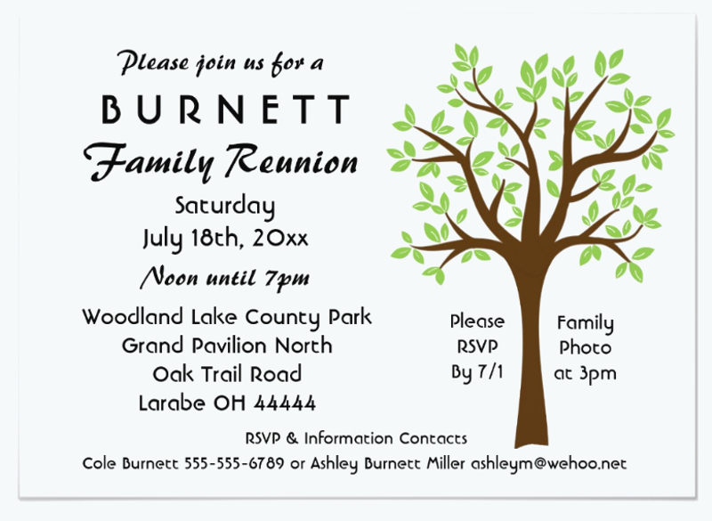 Microsoft Word Family Reunion Templates Family Reunion BBQ Invitation 