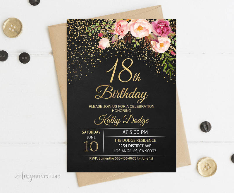 18th Birthday Invitation 19 Examples Format Pdf Examples