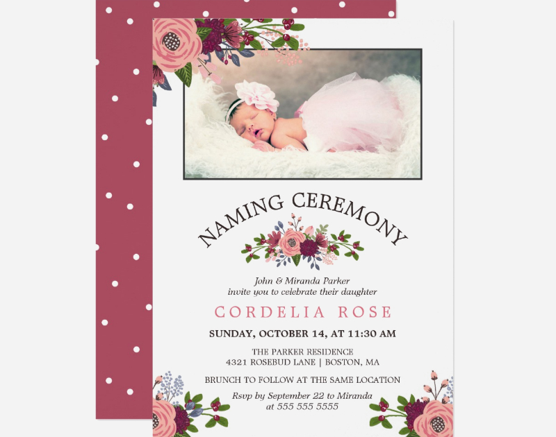 Naming Ceremony Invitation - 15+ Examples, Format, Pdf | Examples