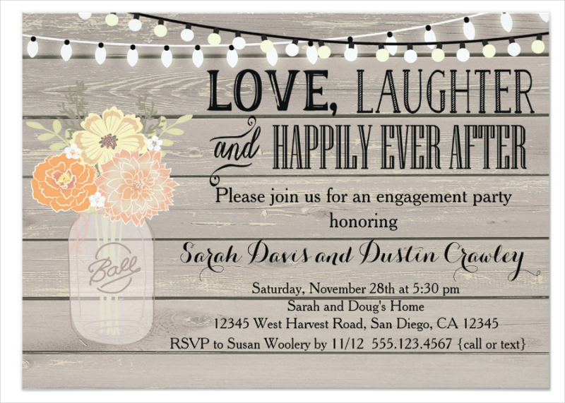 Rustic Party Invitation - 18+ Examples, Format, Pdf | Examples