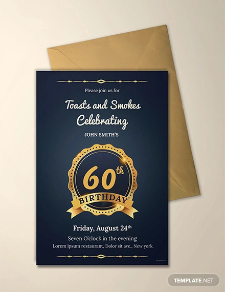 60th Birthday Invitation 17 Examples Format Pdf Examples