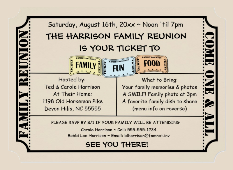Family Reunion Invitation 19 Examples Format Pdf Examples