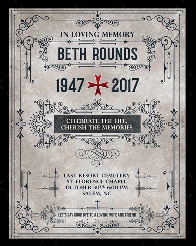 Printable Funeral Invitation 14 Examples Format Pdf Examples