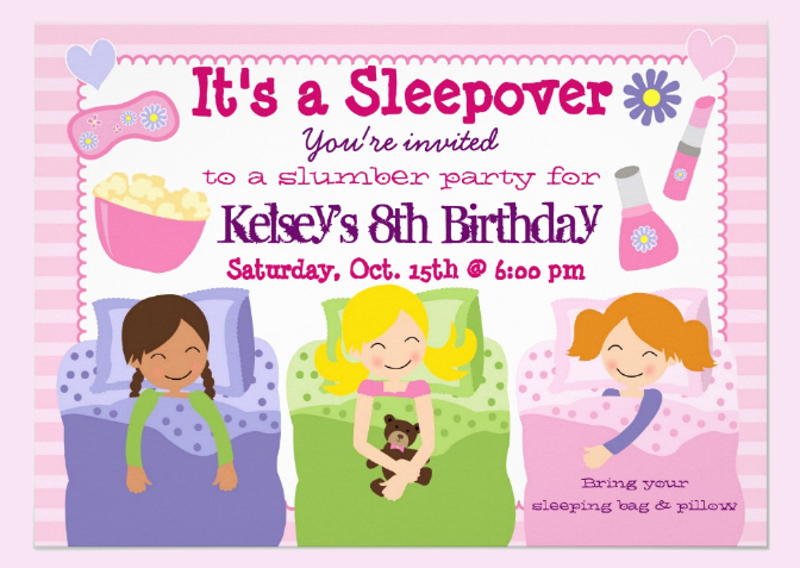 Sleepover Invitation - 15+ Examples, Format, Pdf | Examples