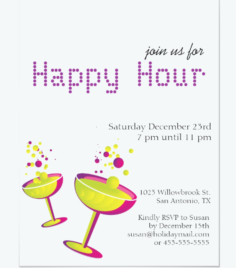 Happy Hour Invitation - 15+ Examples, Format, Pdf | Examples