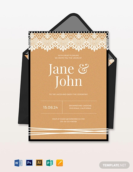 Modern Wedding Invitation - 23+ Examples, Format, Pdf | Examples
