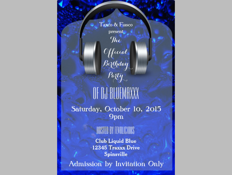 Dj Party Invitation - 16+ Examples, Format, Pdf | Examples