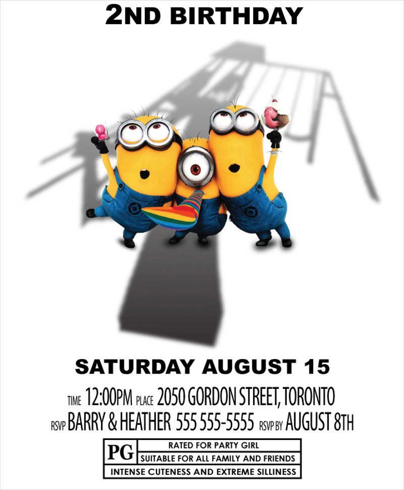 Minions Birthday Invitation - 11+ Examples, Illustrator, Word, Pages, Tips