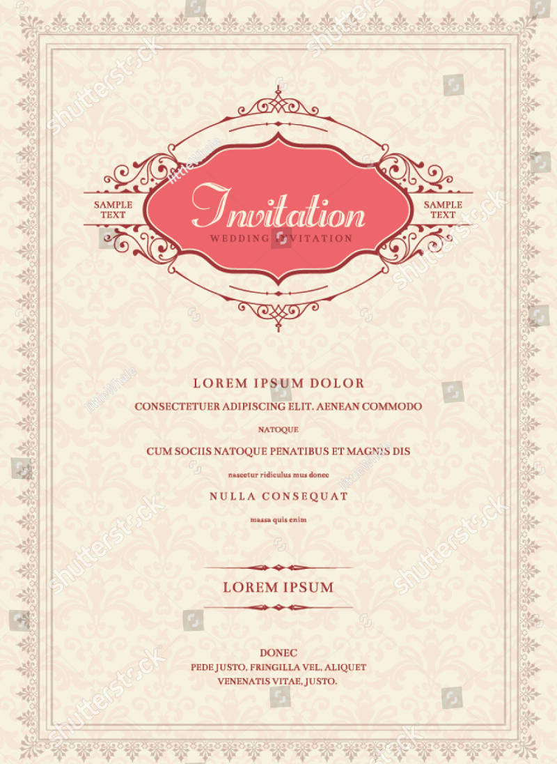 Free Printable Gold And Blue Frame Party Invitation Templates Free 20