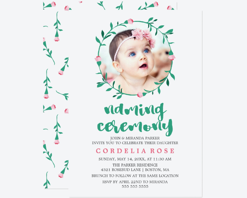 Naming Ceremony Invitation - 15+ Examples, Format, Pdf | Examples