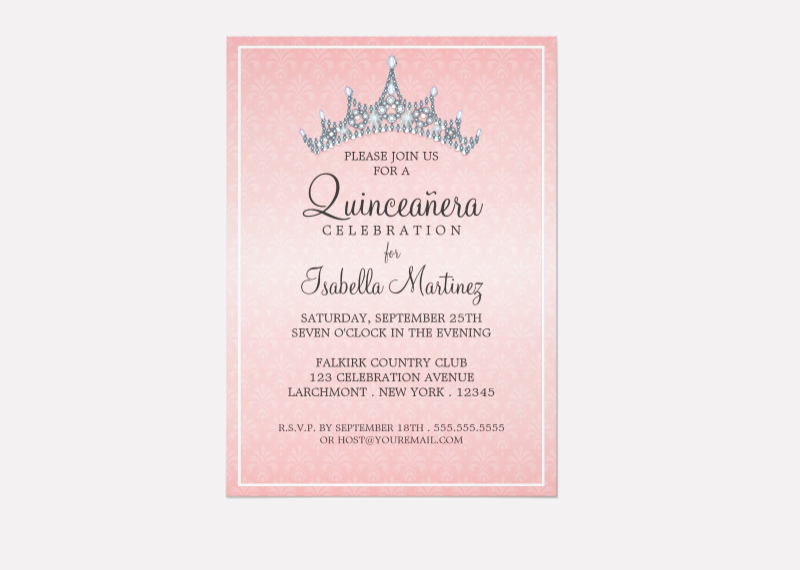 Quinceanera Invitation - 14+ Examples, Format, Pdf | Examples