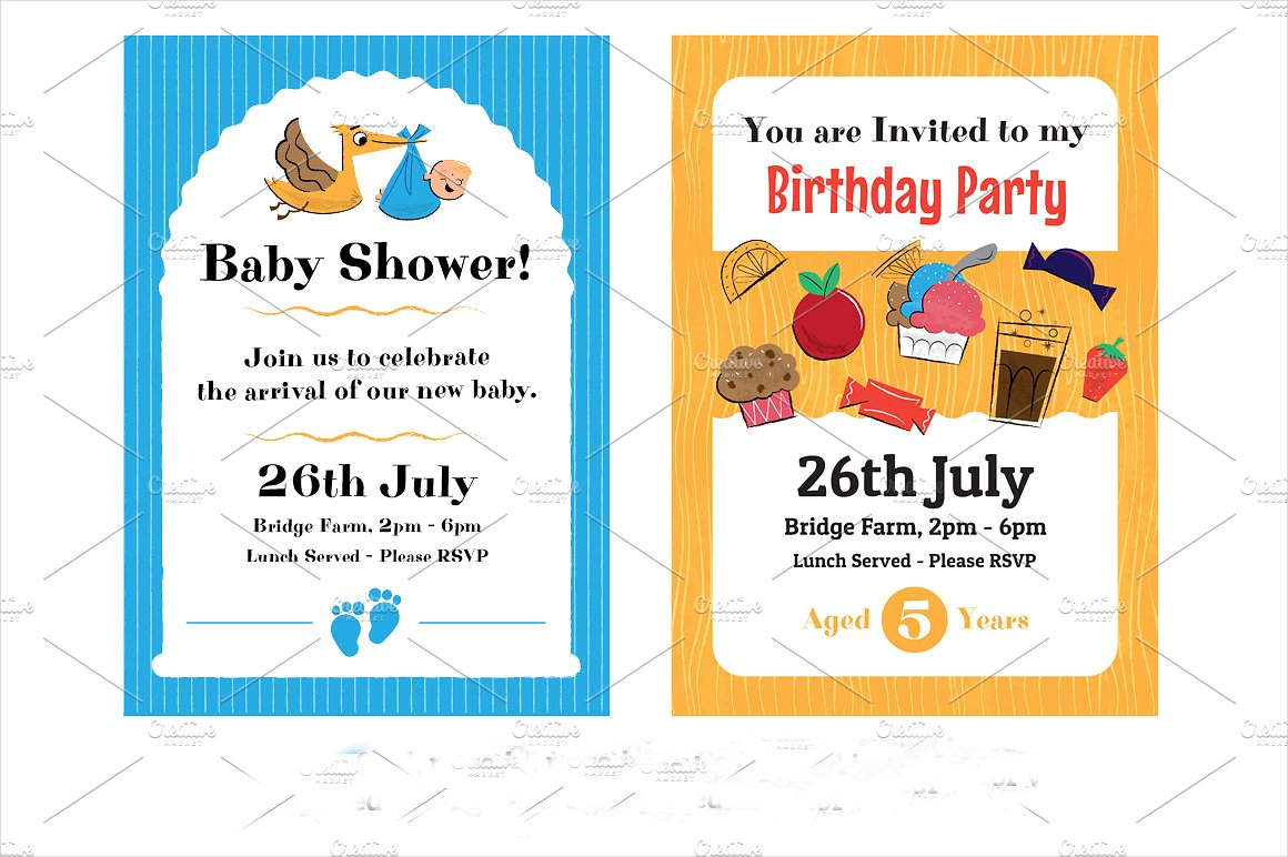 Children's Party Invitation - 16+ Examples, Format, Pdf | Examples