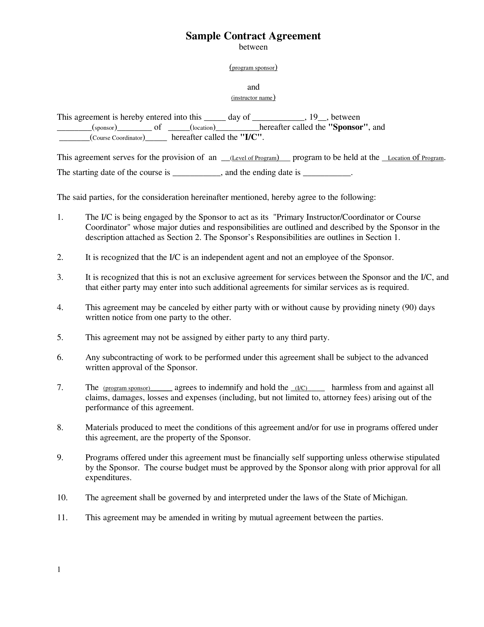 Contract In PDF 31 Examples Format Sample Examples Contract In PDF 31 Examples Format Sample Examples