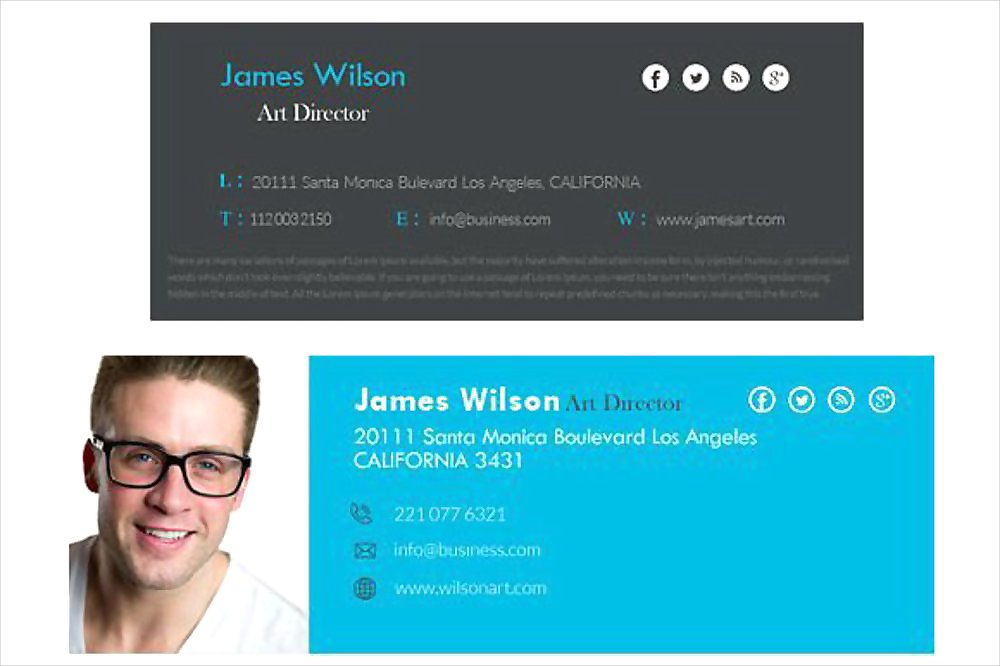 FREE 17 Simple Email Signature Examples In PSD PNG HTML Examples
