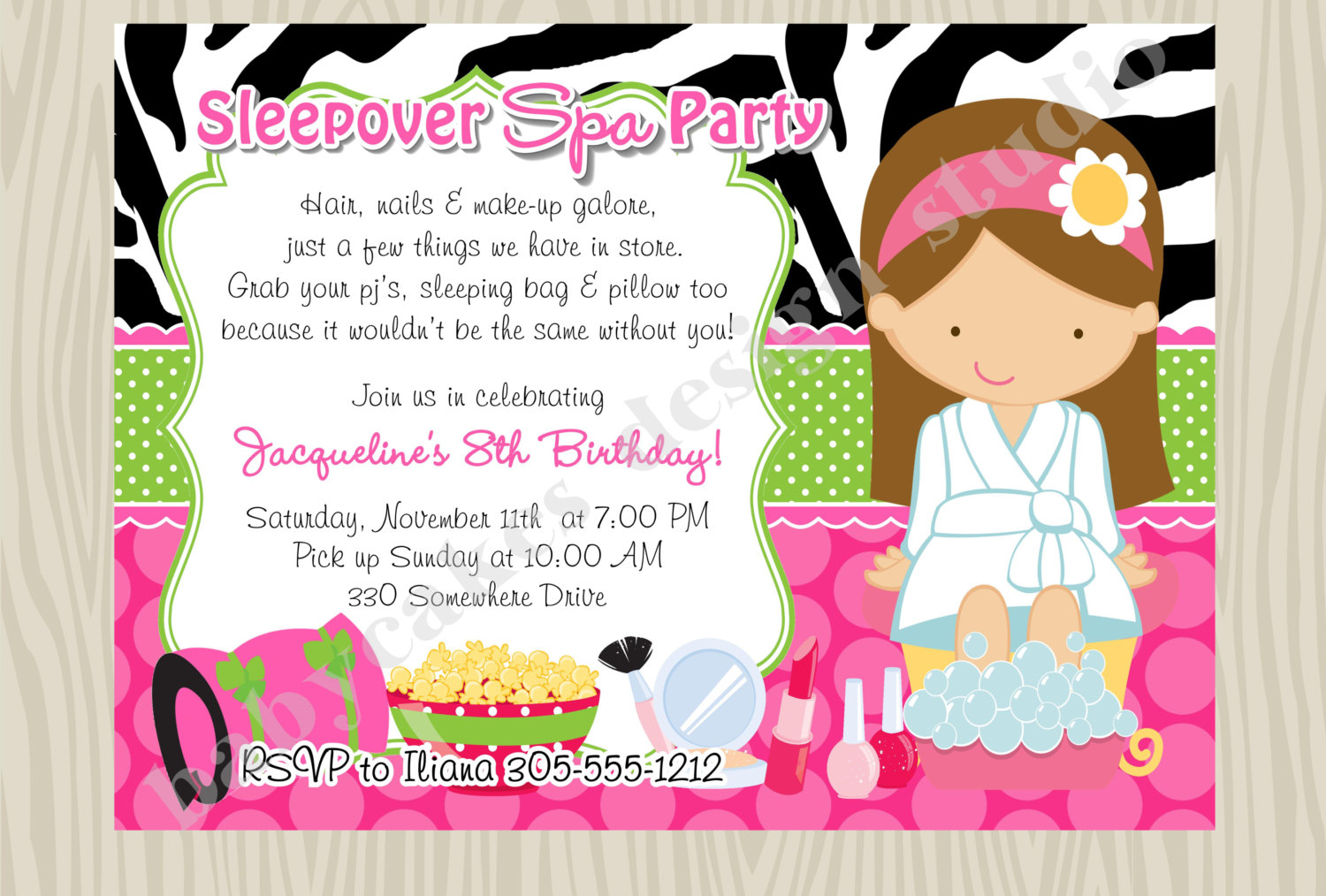 Spa Party Invitation - 16+ Examples, Format, Pdf | Examples