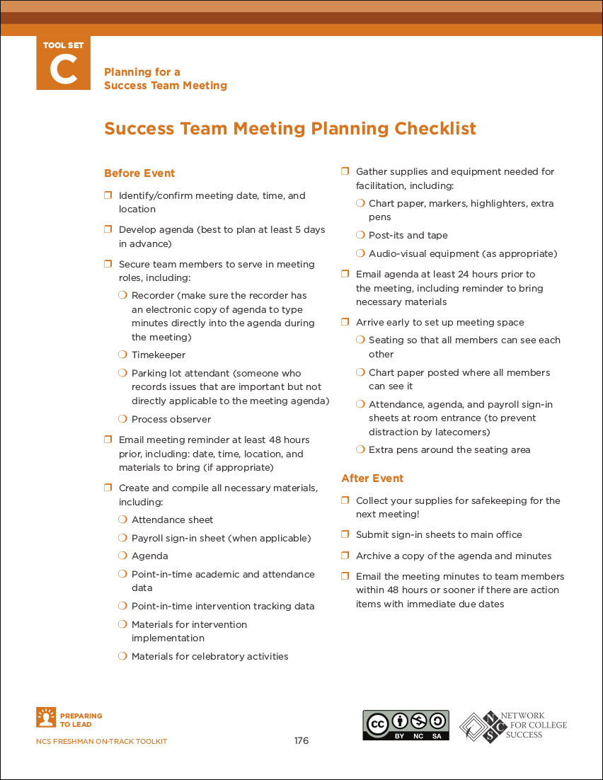 Team Meeting Checklist - 13+ Examples, Format, Pdf | Examples