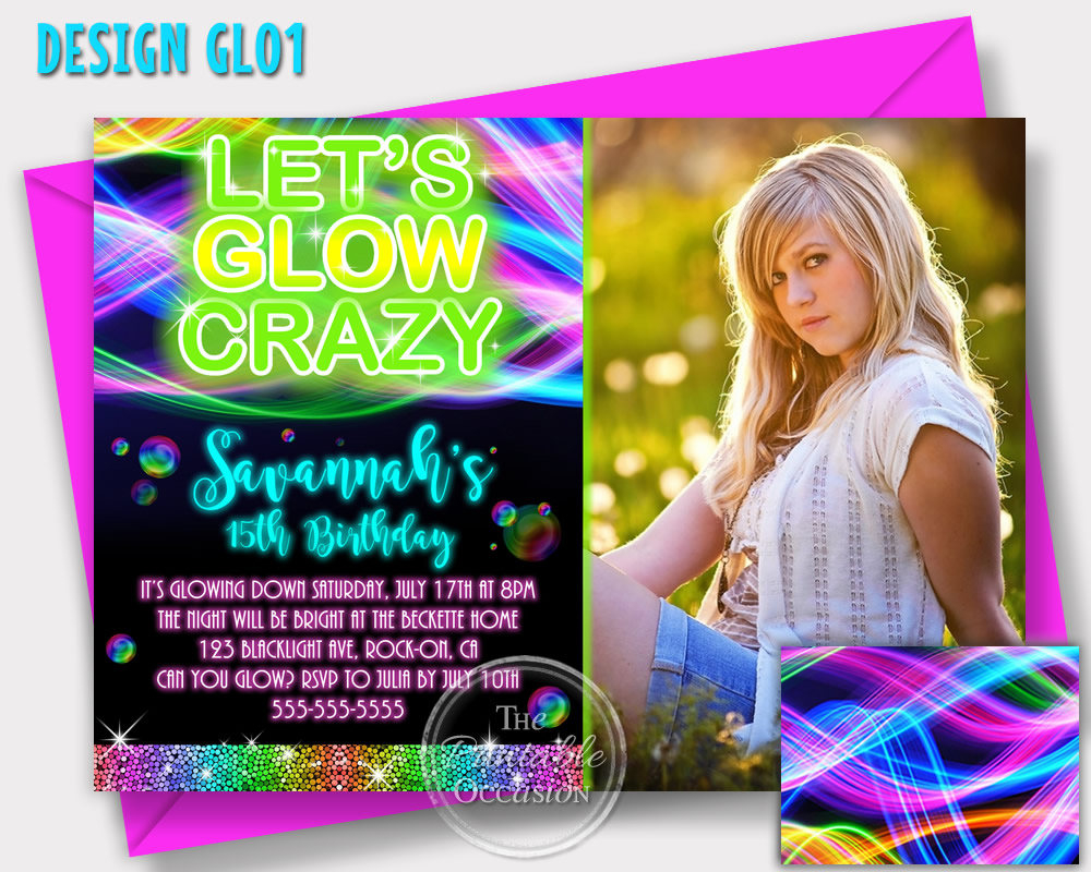 FREE 14 Glow Party Invitation Designs Examples In PSD AI EPS 